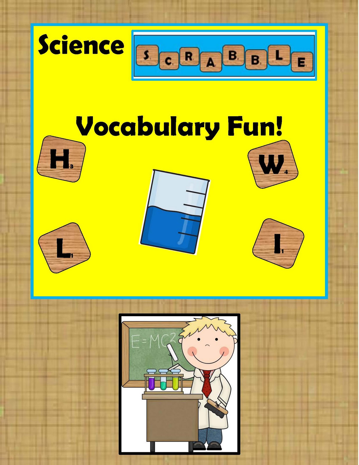 Little Miss Middle School: Science Scrabble Vocabulary Word Fun!!!
