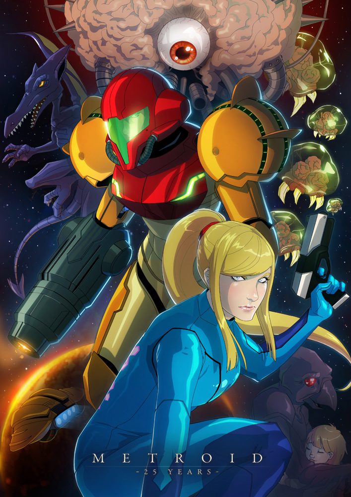 GAMING ROCKS ON: Game Art #13: Metroid Showcase