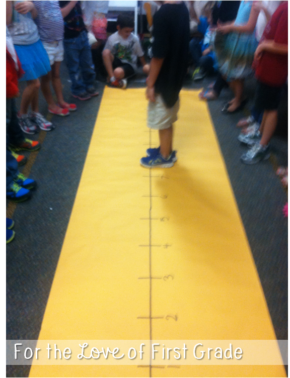 For the Love of First Grade: Addition with a Number Line