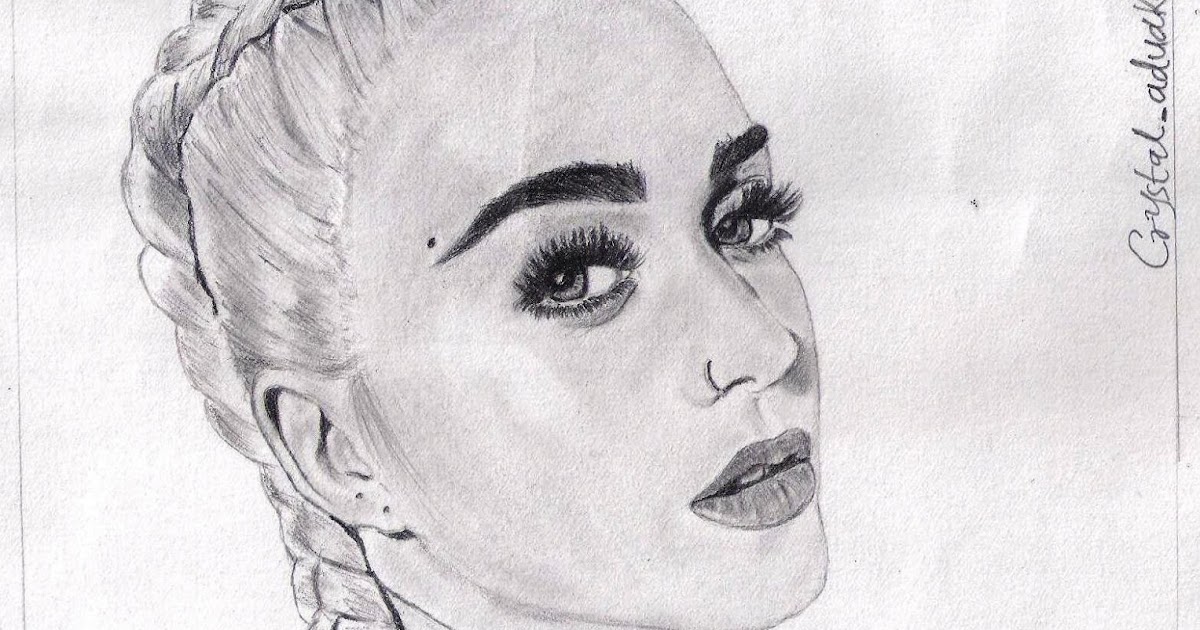 Katy Perry Pencil Drawing