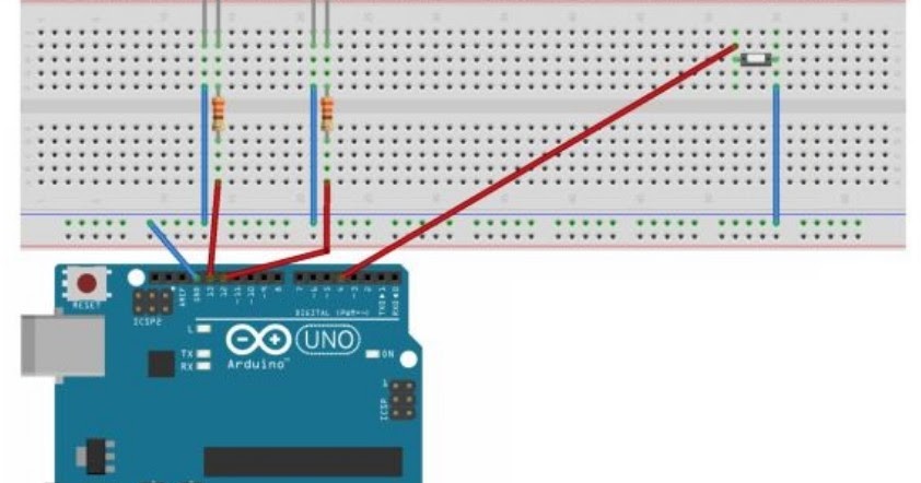 El Cau d'en CAPA: Encender y apagar varios LEDs con un pulsador (versión 2)