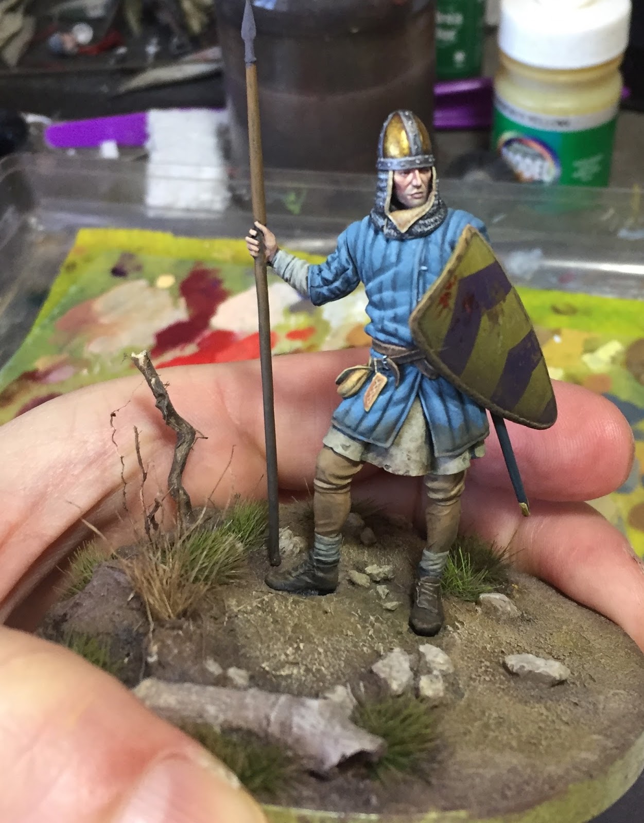 Los Figureros: Norman Warrior- 54mm Andrea Miniatures