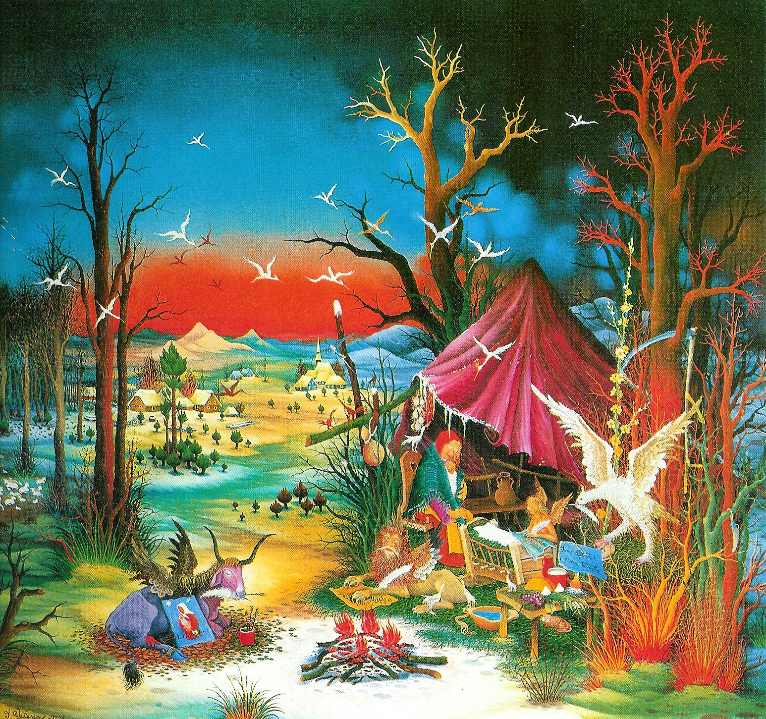 Il Natale di Ivan Vecenaj | Croatian Naive Art info