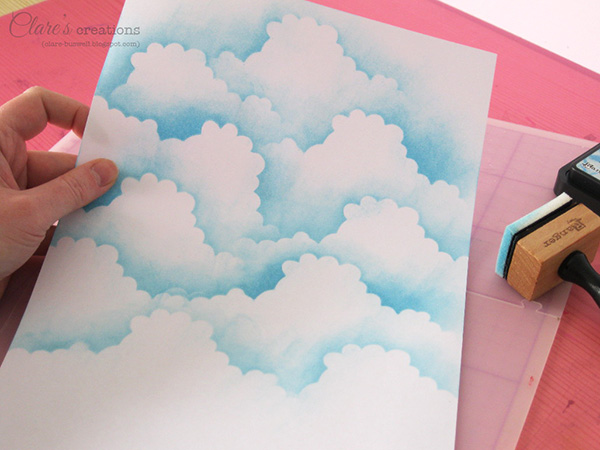 Clare's creations: Cloud Paper Tutorial