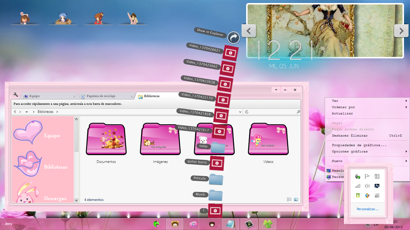 Tema rosa para windows 8 - Tutoriales Anny Todo sobre Windows