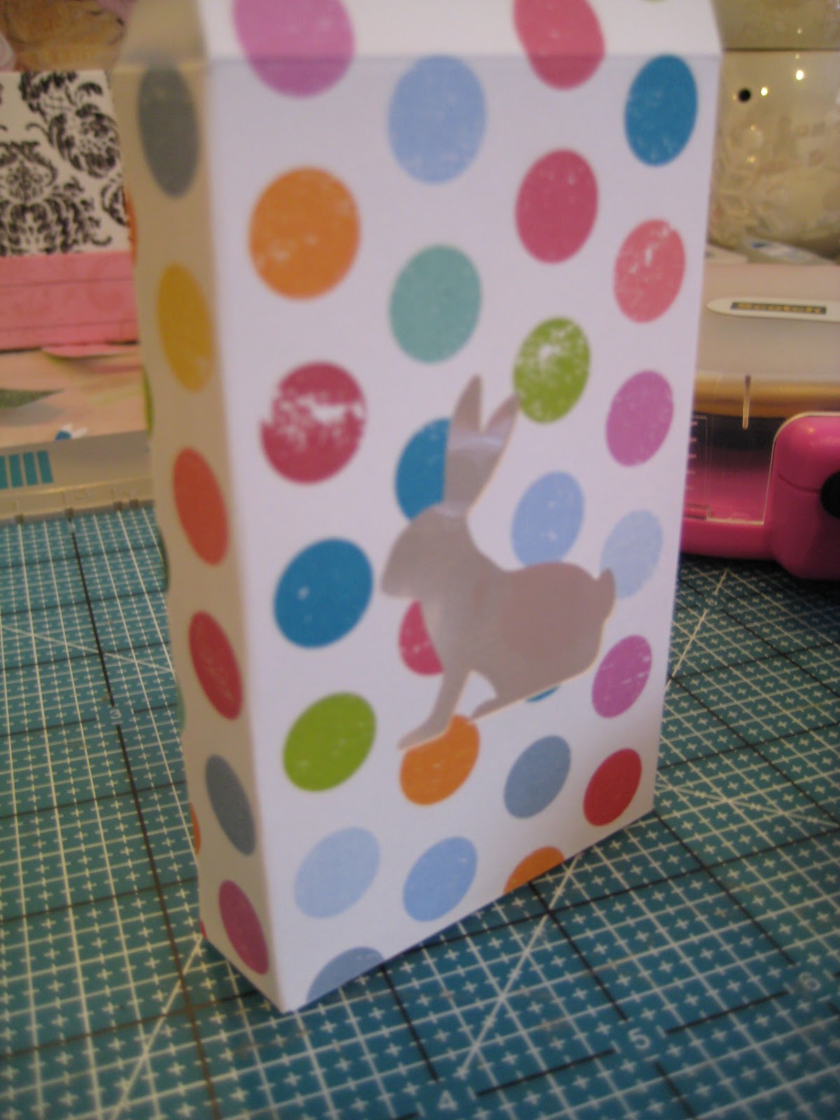 Craftin' on my door: Bunny noses!