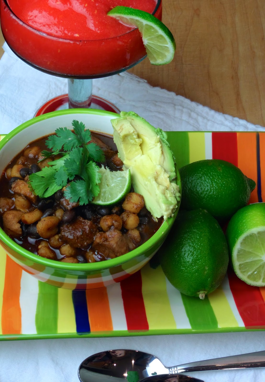 Becki Melvie: Pozole Rojo {Pork & Hominy Stew}