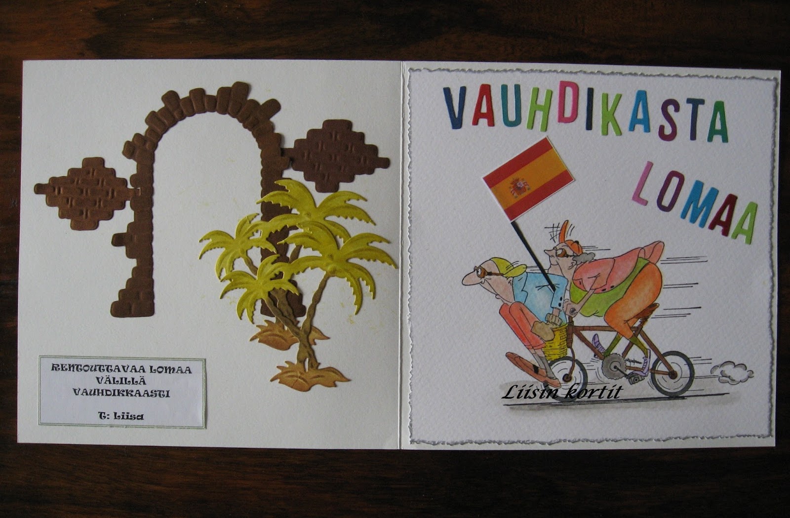 Liisin kortit ja värkkäilyt: HYVÄÄ LOMAA