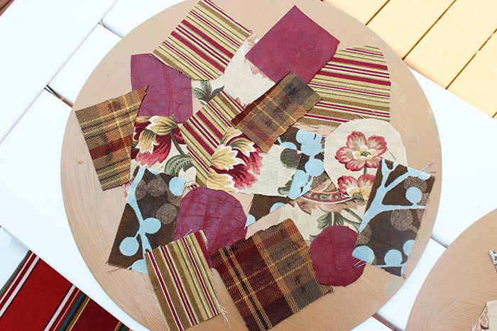Easy Fabric Collage Place Mats for Family Dinner Book Club | Sunny Day ...