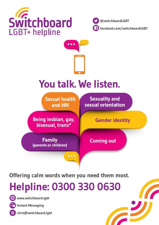 Ben Aquila's blog: Switchboard runs a new campaign for LGBT people