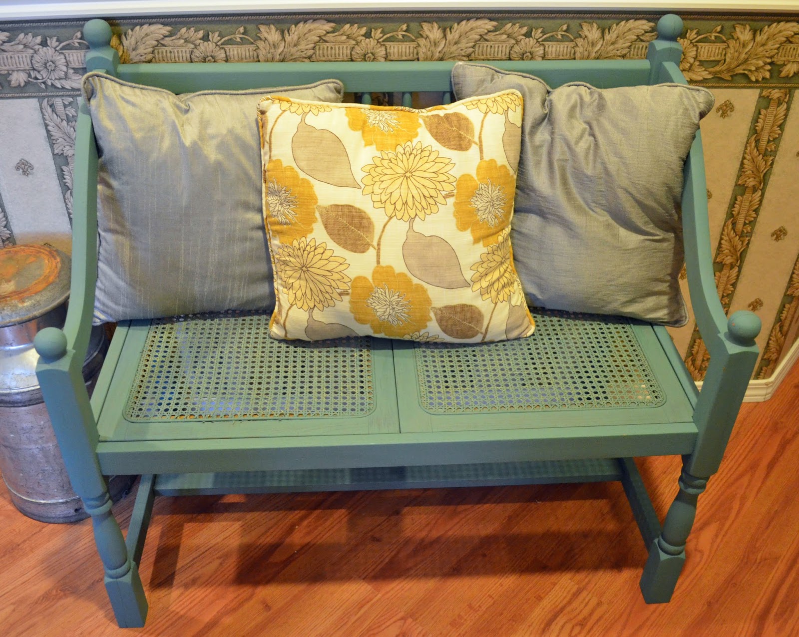 Wicker Seat Bench | Vintage Roundabout