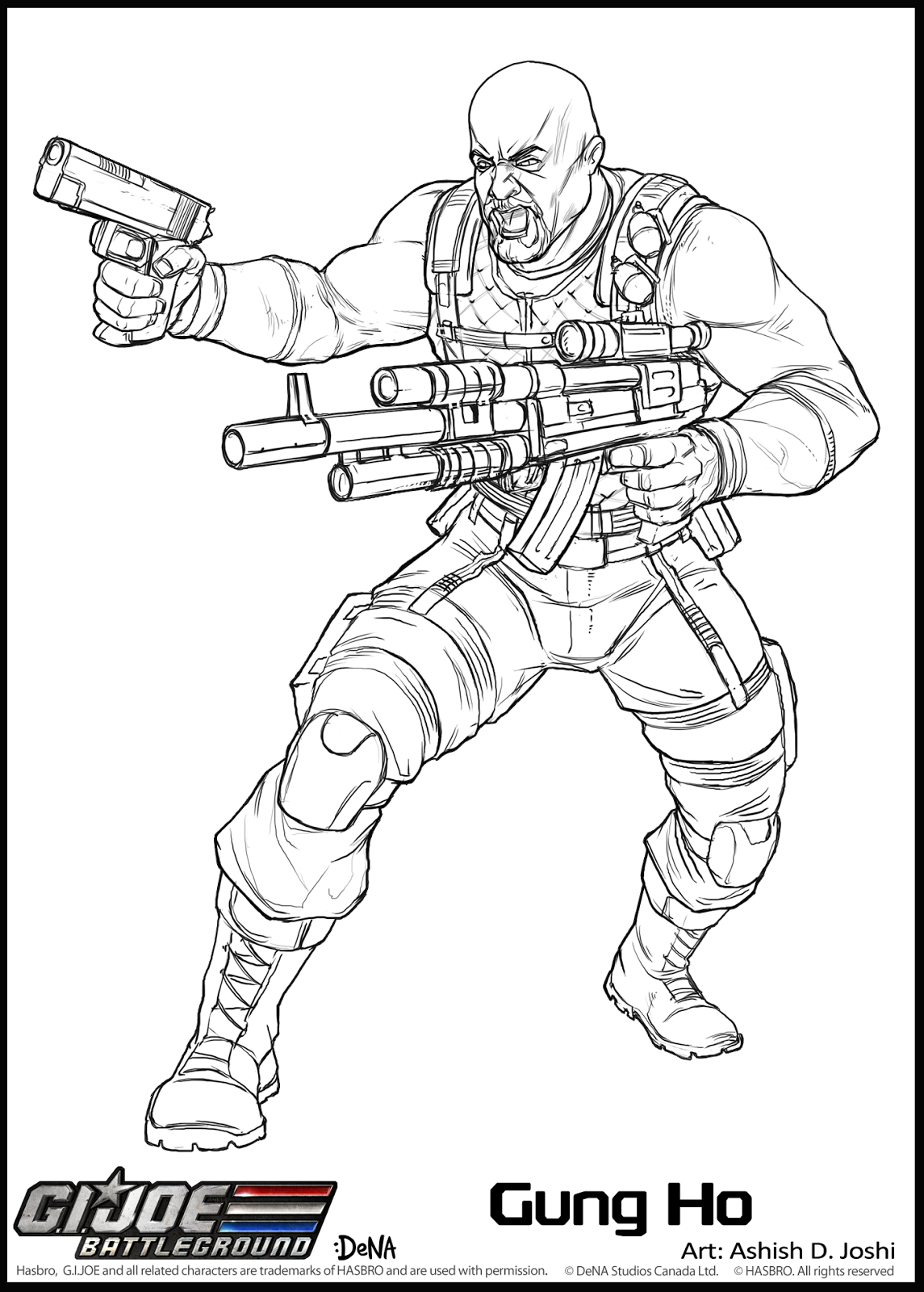 ATOMIC HERMIT: G.I.JOE Battleground line Art