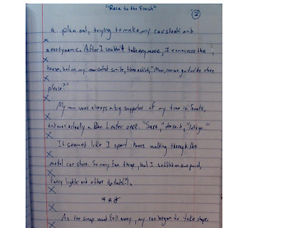 Mr. Del Ferraro's English 8 Class: Writing out the second draft of our ...