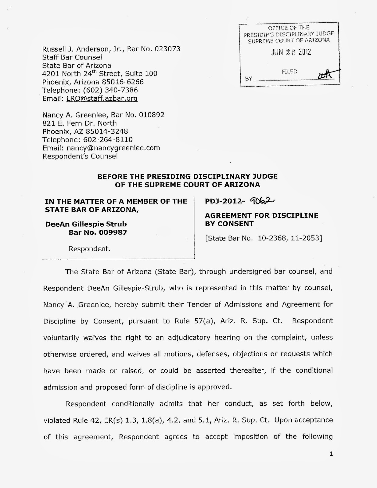 Disbar David Lee Goldfarb and Deann Gillespie Strub: DeeAn Gillespie ...