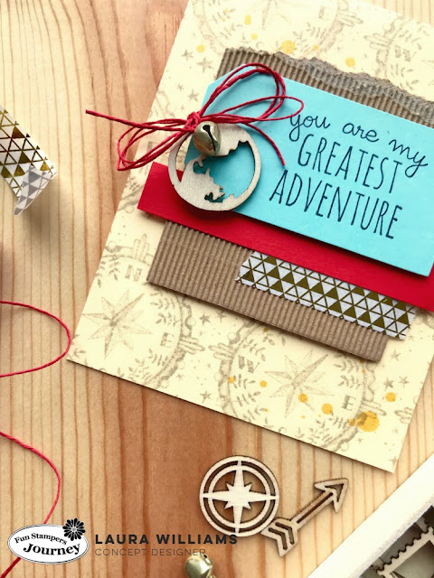 lauralooloo: Compass Rose Handmade Adventure Card with Fun Stampers Journey