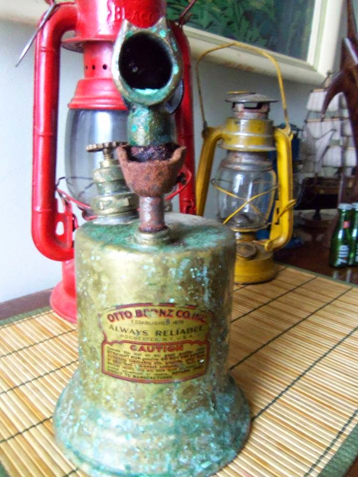 Johnny Boys Finds: Vintage Brass Blow Torch - Otto Bernz Co. Rochester, NY.