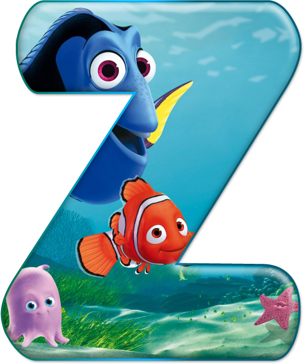 Abecedario Buscando a Nemo y Buscando a Dory. Finding Nemo Alphabet ...