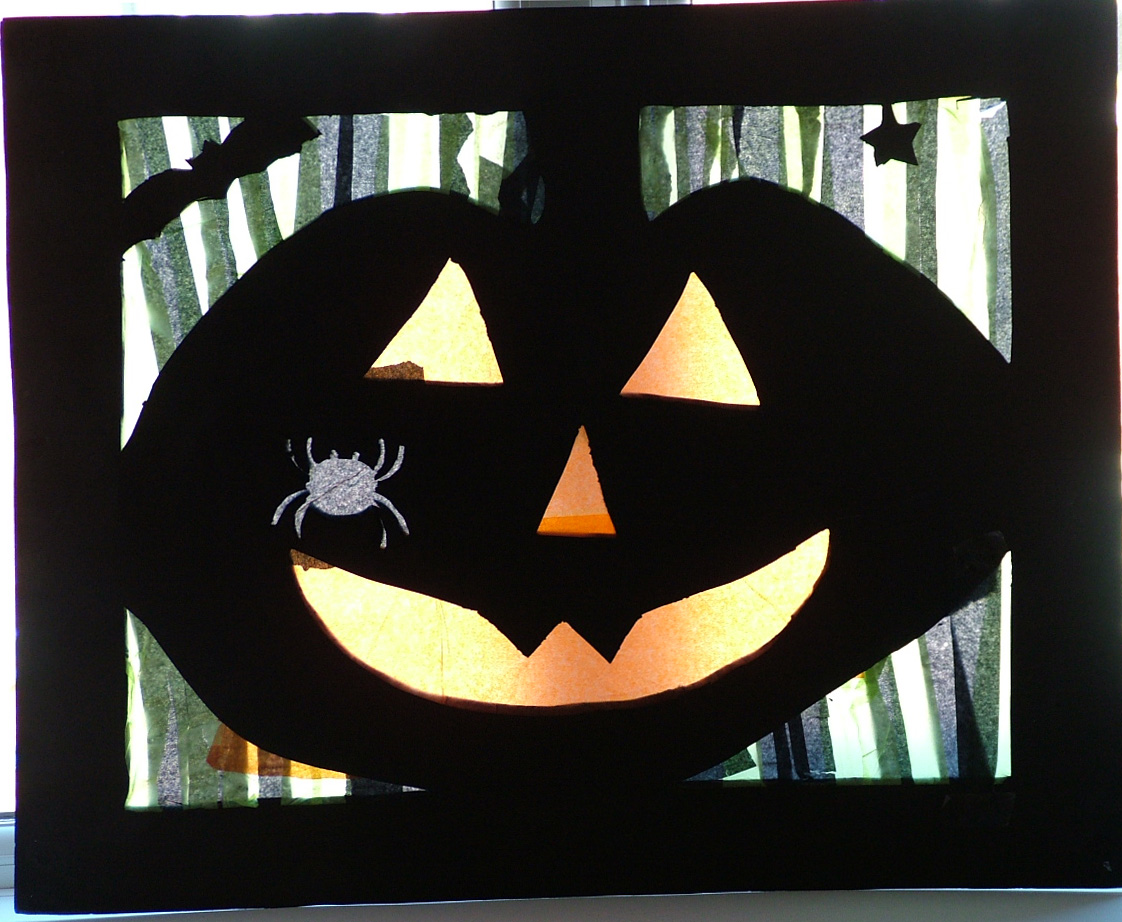 Art Project 3 - How to make a Halloween Stained Glass Window