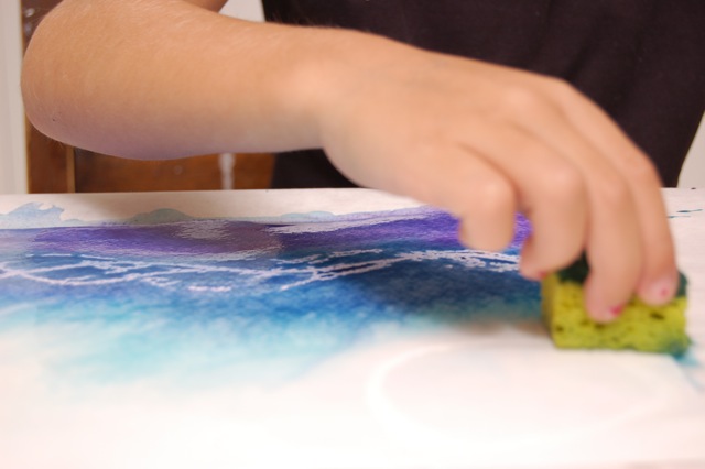 hand to art: Make-It Monday : Salt Painting