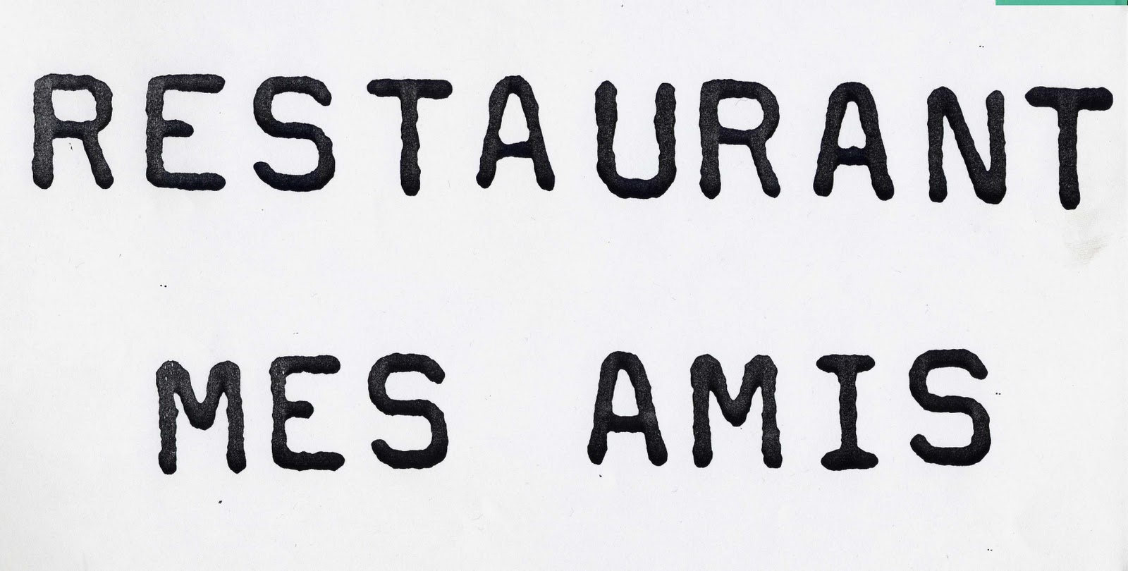 RESTAURANT MES AMIS: 03 "Politics of the Children V" 1993 Restaurant ...