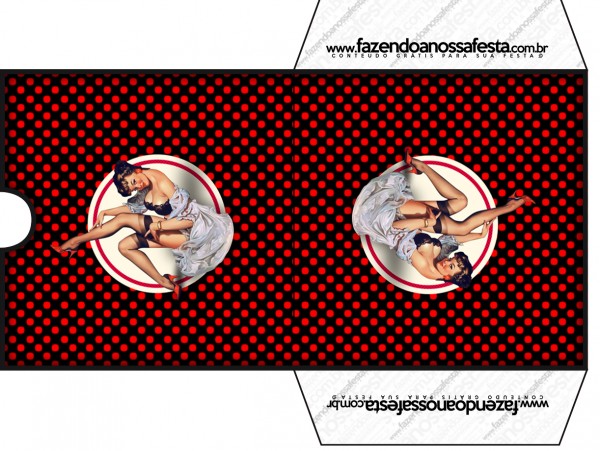 Pin Up in Black with Red Polka Dots: Free Printable Candy Bar Labels ...