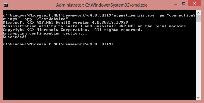 Rostyslav's blog: Encrypting and Decrypting Web.config Sections in .NET 4.0