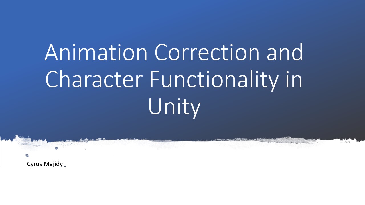 Animation Correction in a Modern Game Engine