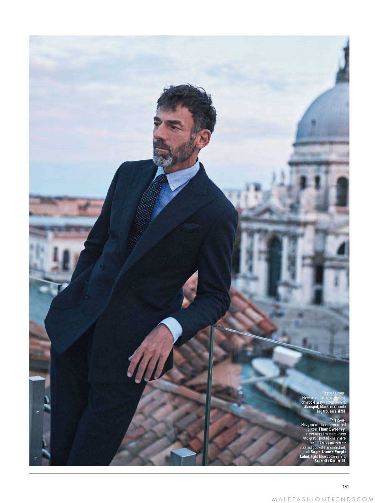 Alain Gossuin recorre Venecia como un magnate para The Rake Magazine