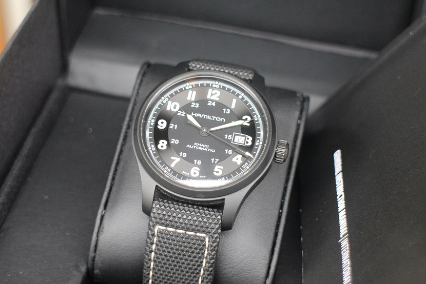 Jam tangan for sale: HAMILTON Khaki Field Titanium Black PVD (SOLD)
