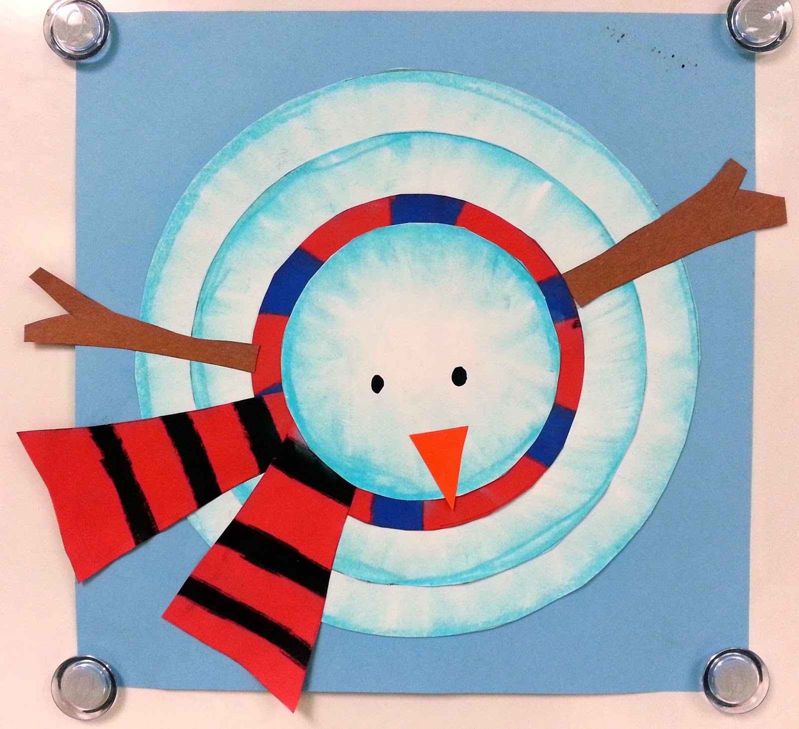Bird's-Eye-View Snowmen (4th) - Art with Mrs. Nguyen