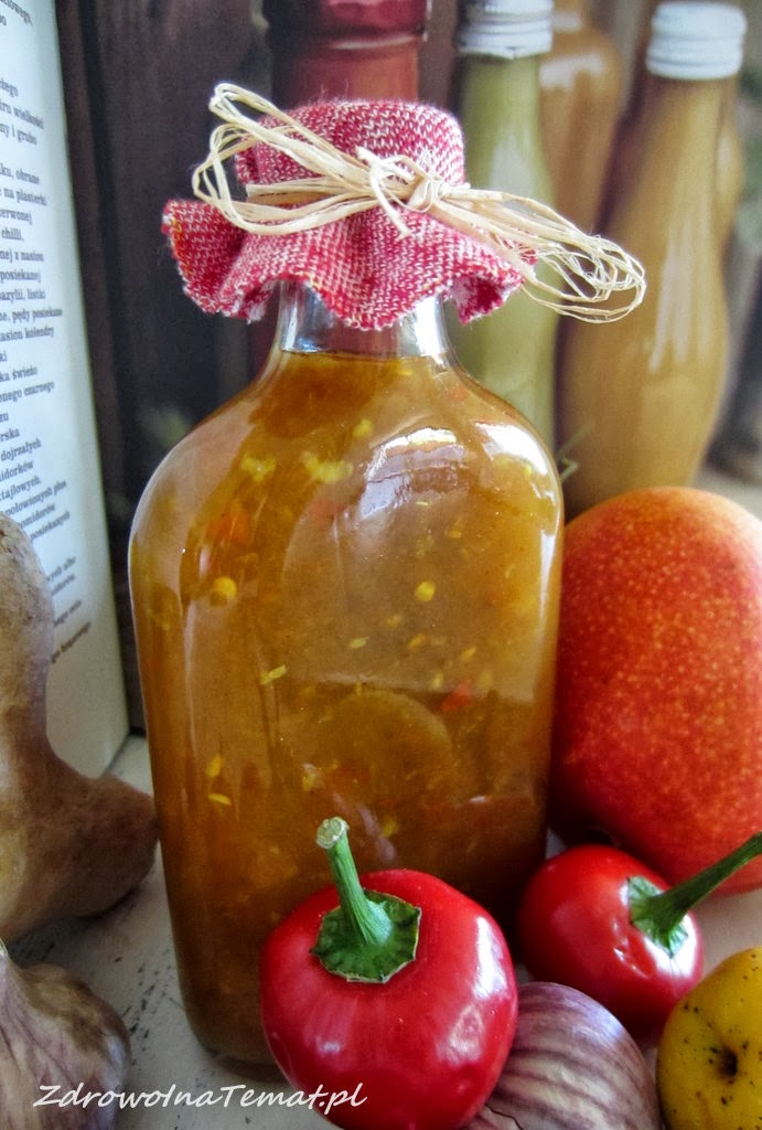 Zdrowo i na temat...: Domowy SŁODKI SOS CHILLI z MANGO - kuchnia orientalna