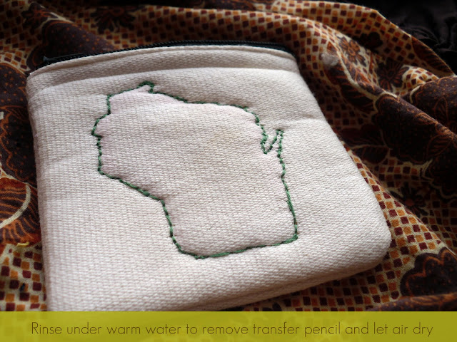 Eloquent Sticks and Stones: Easy Embroidered Coin Purse // DIY