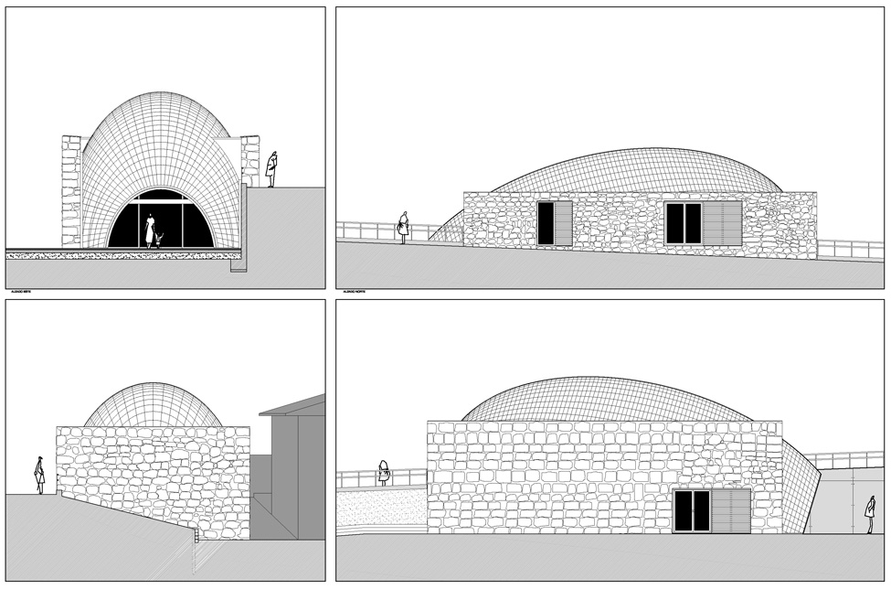 MARIA DEL MAR: Sección y Alzado