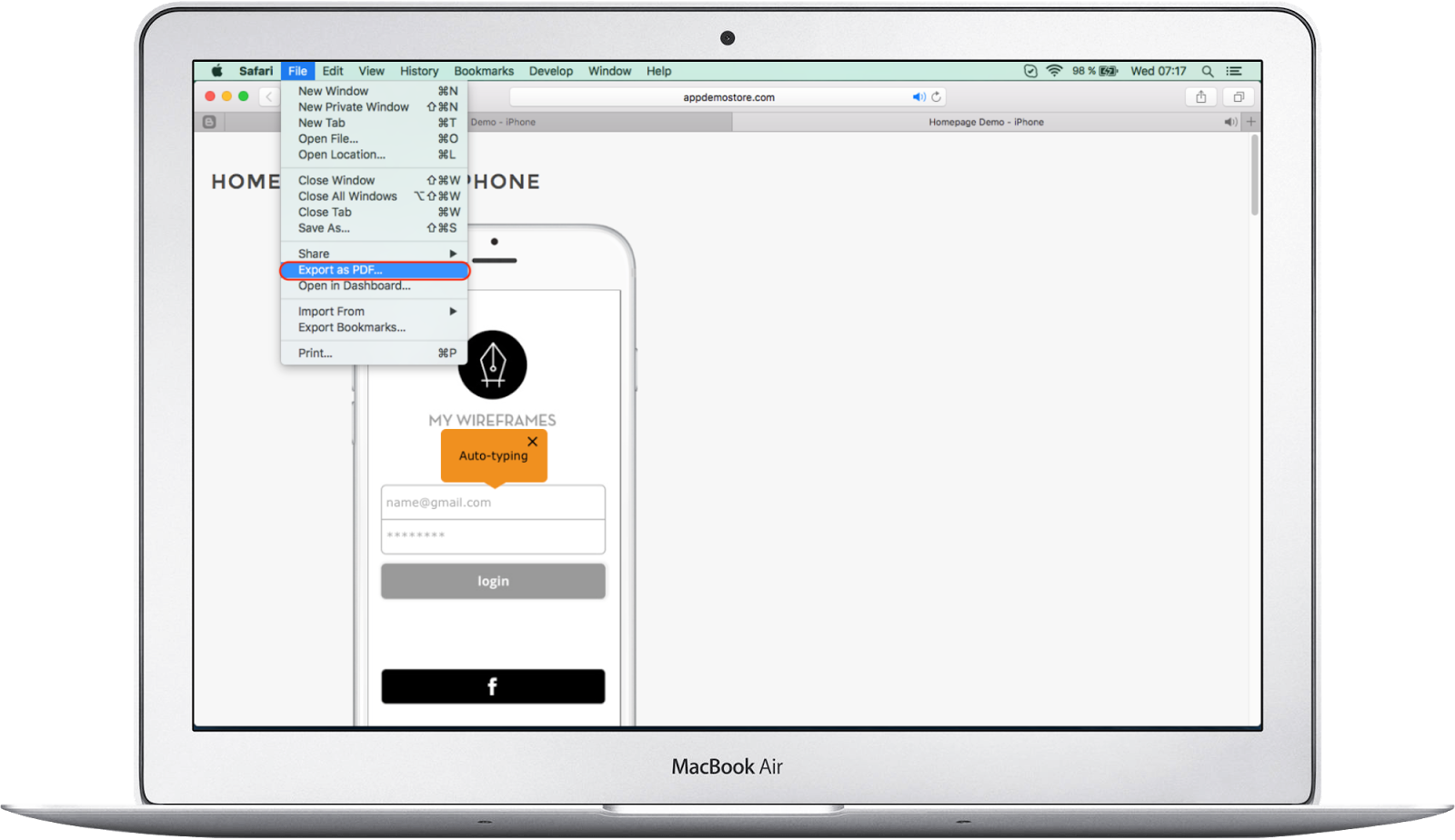 AppDemoStore Blog: How to Print a Mobile App Demo to PDF
