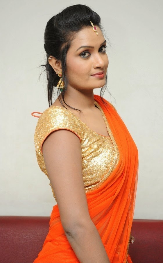 Actress Sri vani Reddy Beautiful Saree Stills - Cine Gallery