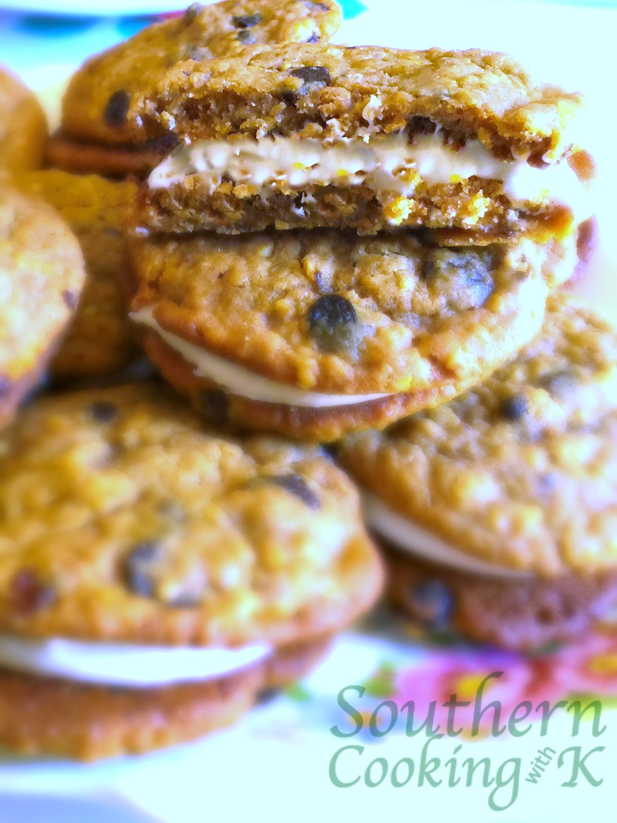 Homemade Oatmeal Raisin Creme Pies