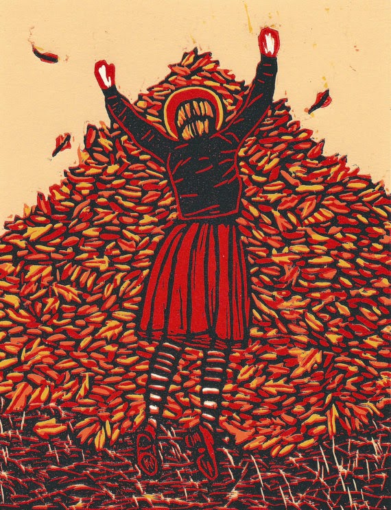 Words on Woodcuts: "Celebration" by Bridget Mary Henry
