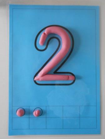 le cartable de skalasanta: Nombres en pâte à modeler: des supports