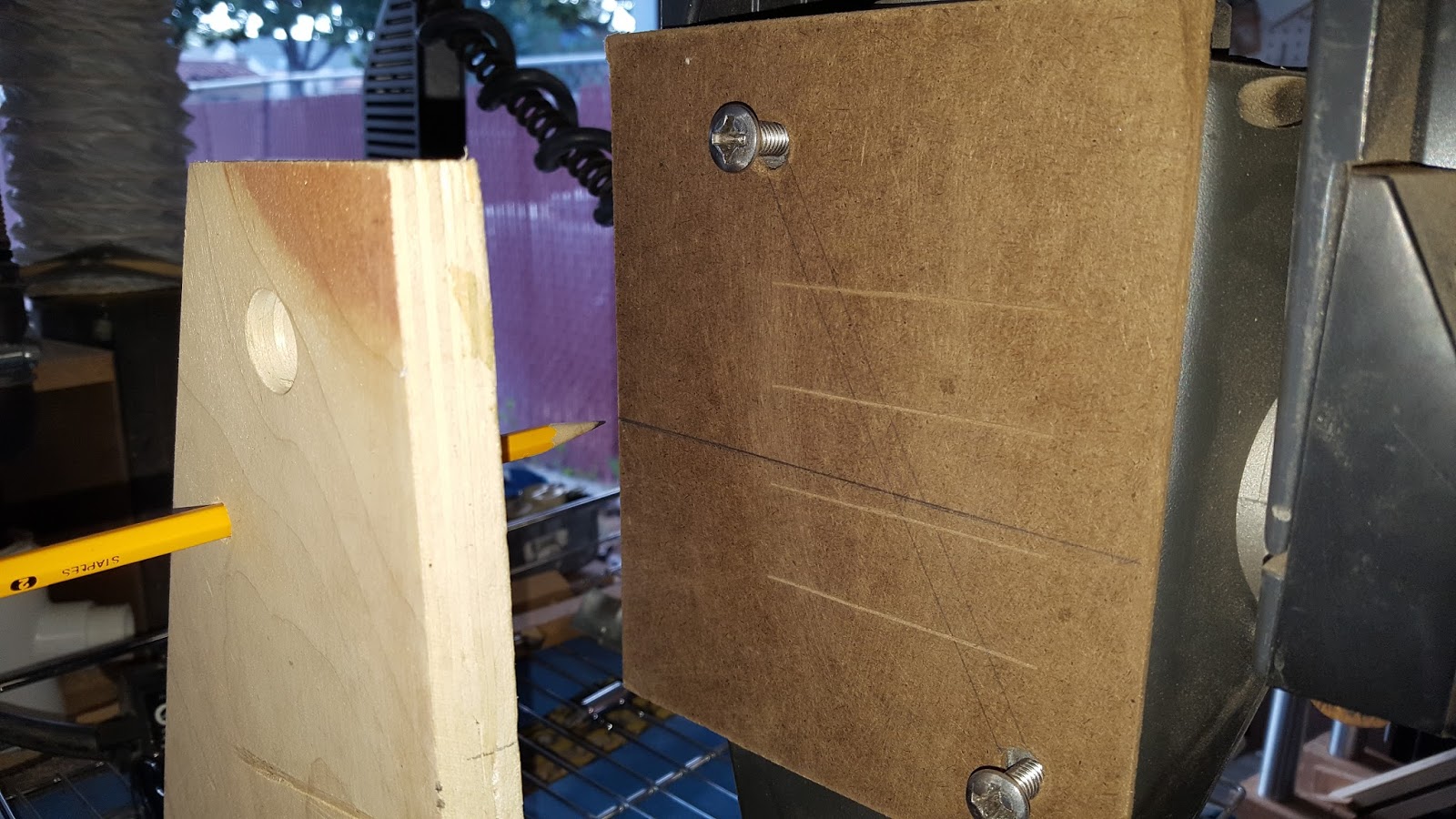 Chip's Wood Shop: CNC router: Upgrading the Z-axis - Alignment