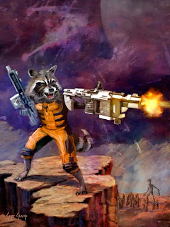 Sideache: Rocket Raccoon Fan Art
