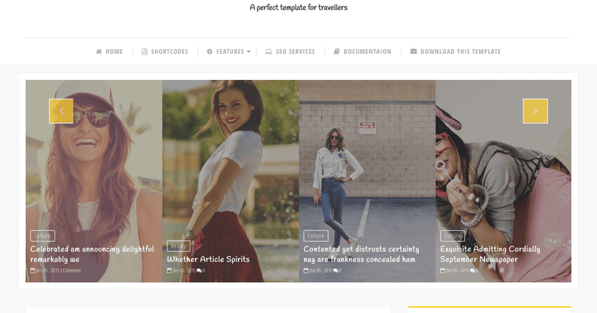 Trendy Travel Responsive Blogger template - Way2themes