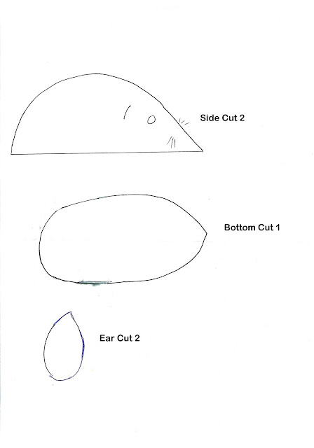Ratinhos com molde para imprimir: Ideias criativas de Artesanato Com ...