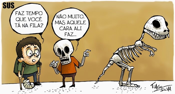 Paulinho Neco, o BLOG: CHARGE: A fila por um atendimento...
