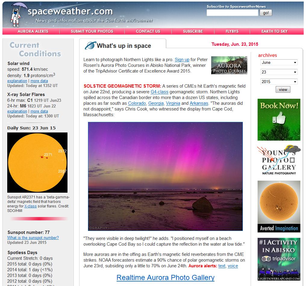 Chris Cook Photography: Aurora Borealis over Cape Cod Bay