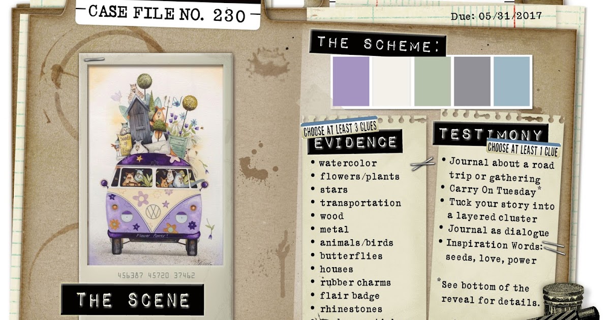 Little Scraps of Magic: Love You {CSI Case File No. 230}