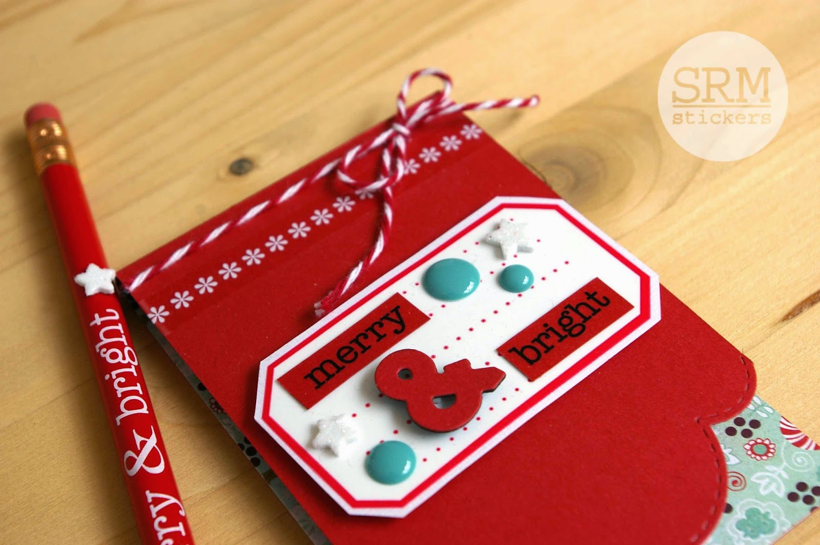 SRM Stickers: Merry & Bright Stocking Stuffer by Lorena