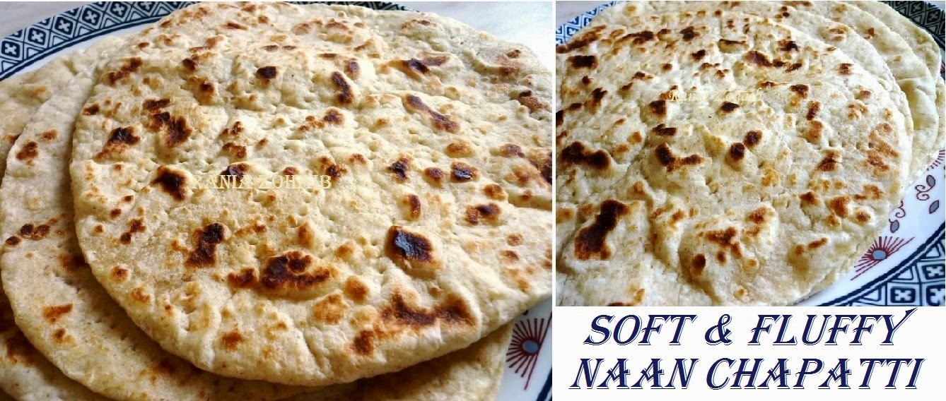 Rania @ Work with sugar'n spice: *Naan Chapatti soft and fluffy*
