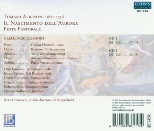 Mi Música Clásica: Albinoni - Il Nascimento dell'Aurora - Scimone (1985 ...