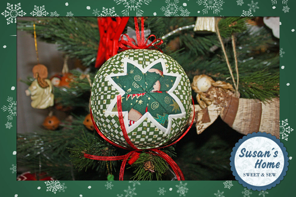 Susan's Home: BOLAS DE NAVIDAD PATCHWORK