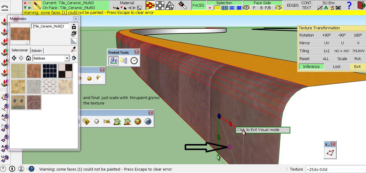 SKETCHUP TEXTURE: Sketchup tutorial - As perfectly texturize a curved ...